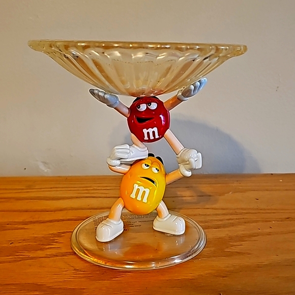 M&M'S | Other | Mms Vintage Clear Plastic Acrylic Candy Dish | Poshmark